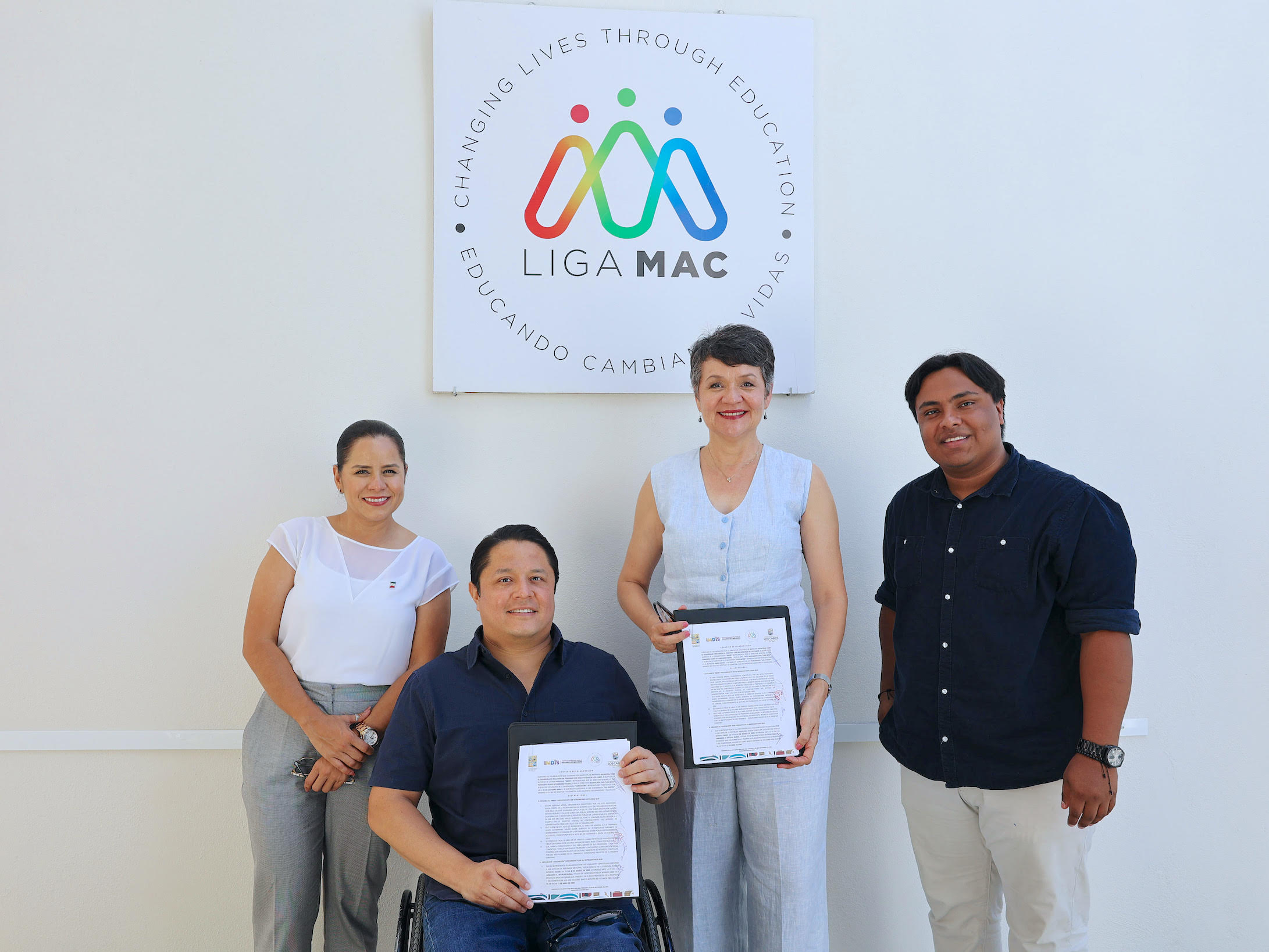 Firma IMDIS Los Cabos convenio de colaboración con Liga MAC para fortalecer la inclusión. (01 de ...